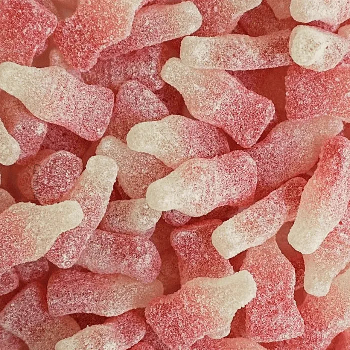 Bouteilles Fraise sucrées (100g) - Lollywood – CandyMix