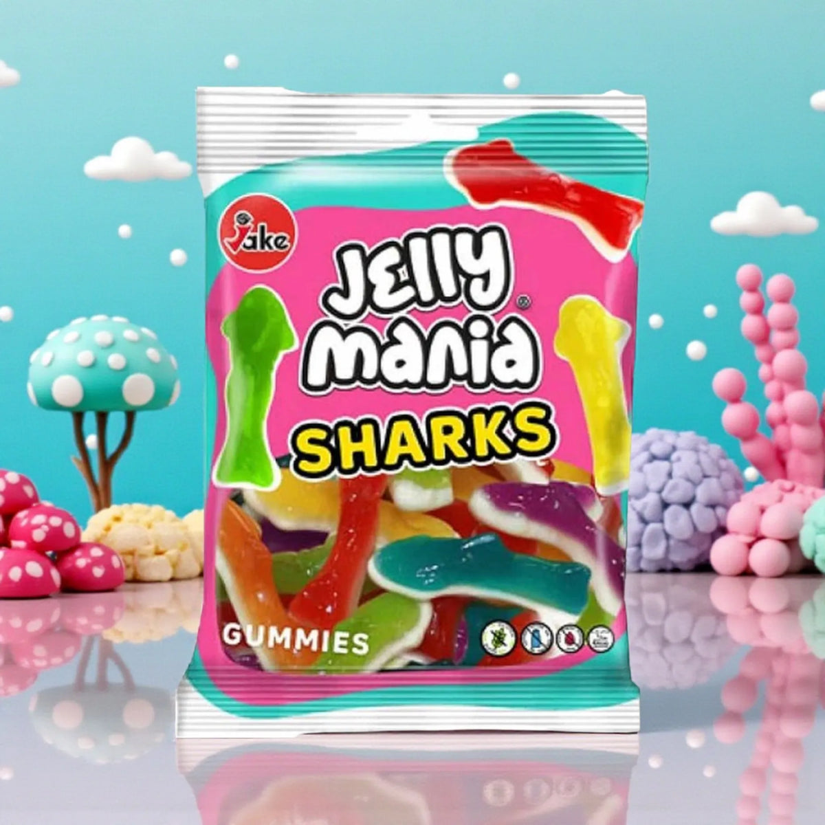 Jake Jelly Mania Sharks (Halal) 🌿 – CandyMix