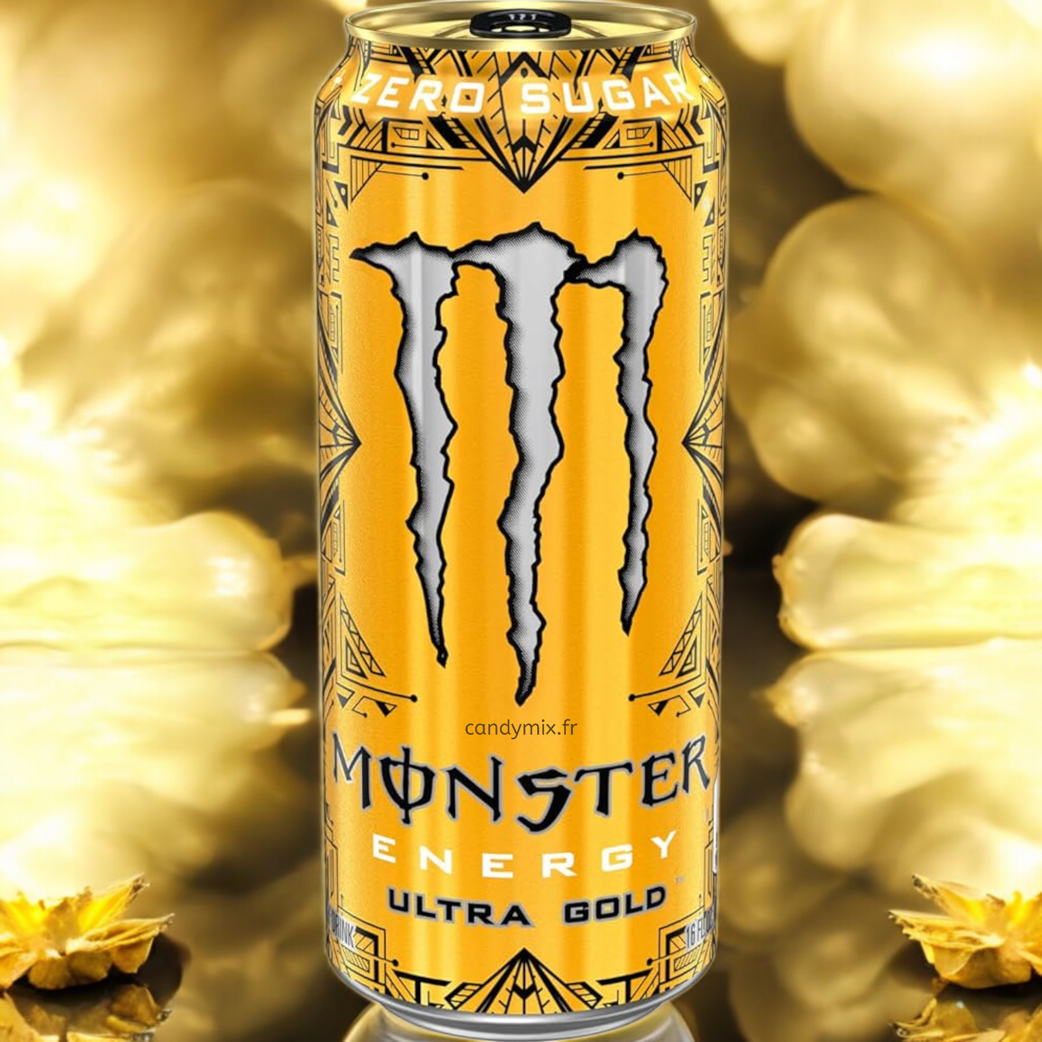 Gold Monster Logo Monster Ultra Gold Energy Drink Is PACKED With The